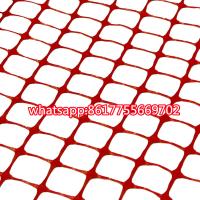 China Orange HDPE Plastic Safety Fence 1m x 50m UV Stabilized Barrier Mesh for sale