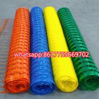 China Orange HDPE Plastic Safety Fence 1m x 50m UV Stabilized Barrier Mesh for sale