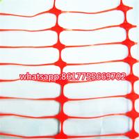 China Orange HDPE Plastic Safety Fence 1m x 50m UV Stabilized Barrier Mesh for sale