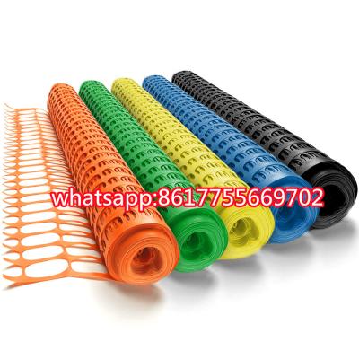 China Orange HDPE Safety Barrier Fence 1m-1.8m Height UV Stabilized Plastic Warning Mesh for sale