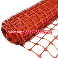 China 4ft x 100ft Orange HDPE Construction Safety Fence Barrier Mesh Roll for sale