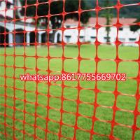 China 4ft x 100ft Orange HDPE Construction Safety Fence Barrier Mesh Roll for sale