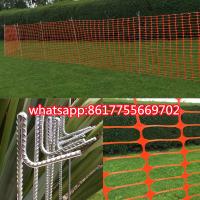 China 4ft x 100ft Orange HDPE Construction Safety Fence Barrier Mesh Roll for sale