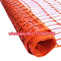 China 4ft x 100ft Orange HDPE Construction Safety Fence Barrier Mesh Roll for sale