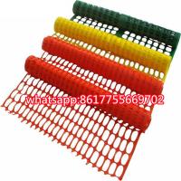 China 4ft x 100ft Orange HDPE Construction Safety Fence Barrier Mesh Roll for sale
