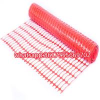 China 4ft x 100ft Orange HDPE Construction Safety Fence Barrier Mesh Roll for sale