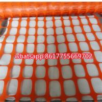 China 4ft x 100ft Orange HDPE Construction Safety Fence Barrier Mesh Roll for sale