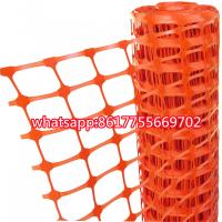China 4ft x 100ft Orange HDPE Construction Safety Fence Barrier Mesh Roll for sale