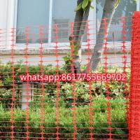 China 4ft x 100ft Orange HDPE Construction Safety Fence Barrier Mesh Roll for sale