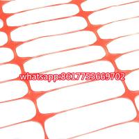 China Orange HDPE Woven Warning Safety Net 1m-1.8m Height for Construction Site Protection for sale