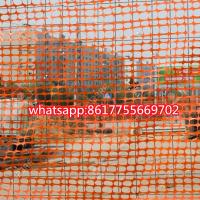 China Orange HDPE Woven Warning Safety Net 1m-1.8m Height for Construction Site Protection for sale