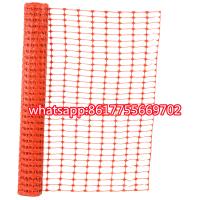 China Orange HDPE Woven Warning Safety Net 1m-1.8m Height for Construction Site Protection for sale