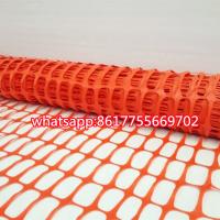 China Orange Barrier Fencing 50m x 1m Roll for sale