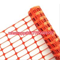 China Orange Barrier Fencing 50m x 1m Roll for sale