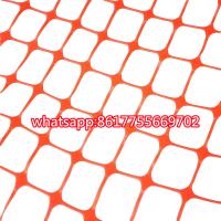 China Blue Plastic Barrier Mesh Fence - 50m Rolls for sale