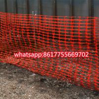 China Blue Plastic Barrier Mesh Fence - 50m Rolls for sale