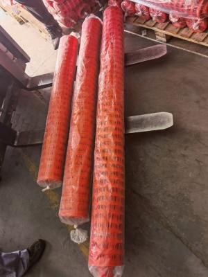 China Orange HDPE Safety Barrier Fence 4ft x 100ft Rolls Pallet of 100 Rolls UV Stabilized for sale