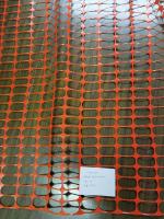 China Orange HDPE Safety Barrier Fence 1m-1.8m Height UV Stabilized Construction Warning Mesh for sale