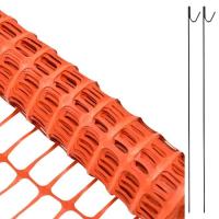 China HDPE Safety Fence 4ft x 100ft Lightweight 8 lb Orange Green Construction Barrier for sale