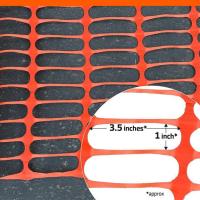China HDPE Safety Fence 4ft x 100ft Lightweight 8 lb Orange Green Construction Barrier for sale