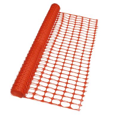 China Orange HDPE Snow Fence 4ft x 50ft UV Stabilized Barrier Fence for Construction Safety for sale