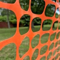 China Orange HDPE Snow Fence 4ft x 50ft UV Stabilized Barrier Fence for Construction Safety for sale