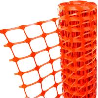 China HDPE Orange Plastic Safety Fence 1m-1.8m Height UV Stabilized Portable Barrier for sale