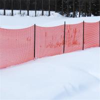 China HDPE Orange Plastic Safety Fence 1m-1.8m Height UV Stabilized Portable Barrier for sale