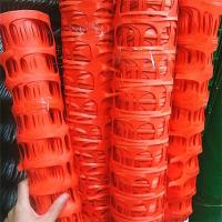 China HDPE Orange Plastic Safety Fence 1m-1.8m Height UV Stabilized Portable Barrier for sale