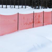 China HDPE Orange Plastic Safety Fence 1m-1.8m Height UV Stabilized Portable Barrier for sale