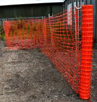 China HDPE Orange Plastic Safety Fence 1m-1.8m Height UV Stabilized Portable Barrier for sale
