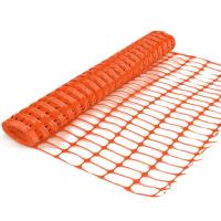 China Orange HDPE Plastic Safety Netting Barrier Fence 1m-1.8m Height UV Stabilized for sale