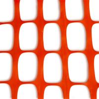 China Orange HDPE Plastic Safety Netting Barrier Fence 1m-1.8m Height UV Stabilized for sale