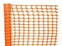 China Orange HDPE Plastic Safety Netting Barrier Fence 1m-1.8m Height UV Stabilized for sale