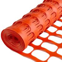 China Orange HDPE Plastic Safety Netting Barrier Fence 1m-1.8m Height UV Stabilized for sale