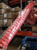 China Orange HDPE Plastic Safety Netting Barrier Fence 1m-1.8m Height UV Stabilized for sale