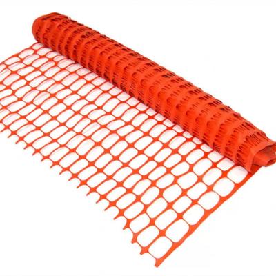 China Orange HDPE Safety Barrier Fence 1m x 50m UV Stabilized Plastic Snow Fence for sale