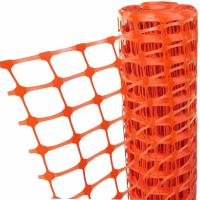 China Orange HDPE Safety Barrier Fence 50m Roll UV Stabilized Construction Snow Fence for sale
