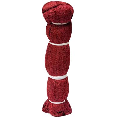 China Superior Tenacity Nylon Multifilament Fishing Net Single Knot Red Brown 100m for sale
