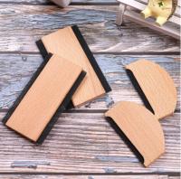 China Wooden Golden Teeth Sweater Comb 75x45mm Cashmere Fabric Shaver for Pills Removal for sale