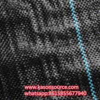 China PP Woven Weed Barrier Ground Cover Fabric 90gsm 1m Wide UV Treated Anti Weed Mat for sale