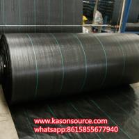 China PP Woven Weed Barrier Ground Cover Fabric 90gsm 1m Wide UV Treated Anti Weed Mat for sale