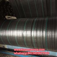 China PP Woven Weed Barrier Fabric 90gsm 1m x 50m UV Treated Ground Cover for Agriculture for sale