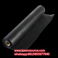 China PP Woven Weed Barrier Fabric Ground Cover 90gsm 1m Wide UV Treated for Agriculture for sale