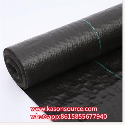 China PP Woven Weed Barrier Fabric Ground Cover 90gsm 1m Wide UV Treated for Agriculture for sale