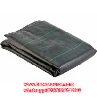 China PP Woven Anti Grass Weed Mat 90gsm 1m x 50m Ground Cover Fabric for Agriculture for sale