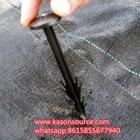 China PP Woven Anti Grass Weed Mat 90gsm 1m x 50m Ground Cover Fabric for Agriculture for sale