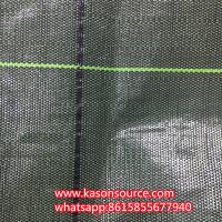 China PP Woven Anti Grass Weed Mat 90gsm 1m x 50m Ground Cover Fabric for Agriculture for sale