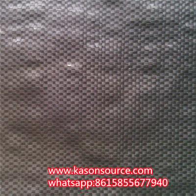 China 100gsm Black PP Woven Weed Barrier Landscape Fabric Ground Cover 1m x 50m for sale