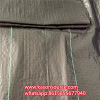 China 100gsm Black PP Woven Weed Barrier Landscape Fabric Ground Cover 1m x 50m for sale